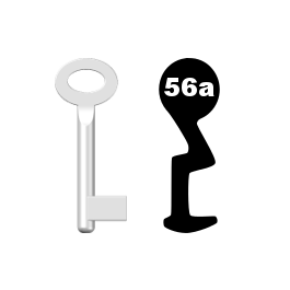 Buntbartschlüssel Standard Nr. 56A | Zimmerschlüssel.de